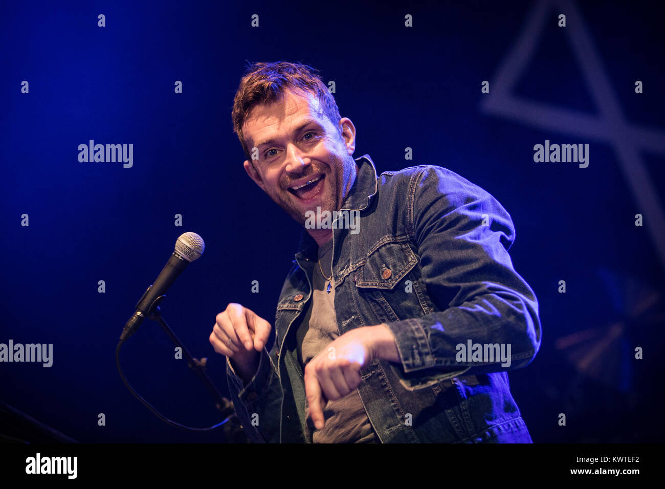 The English musician, singer and record producer Damon Albarn performs ...