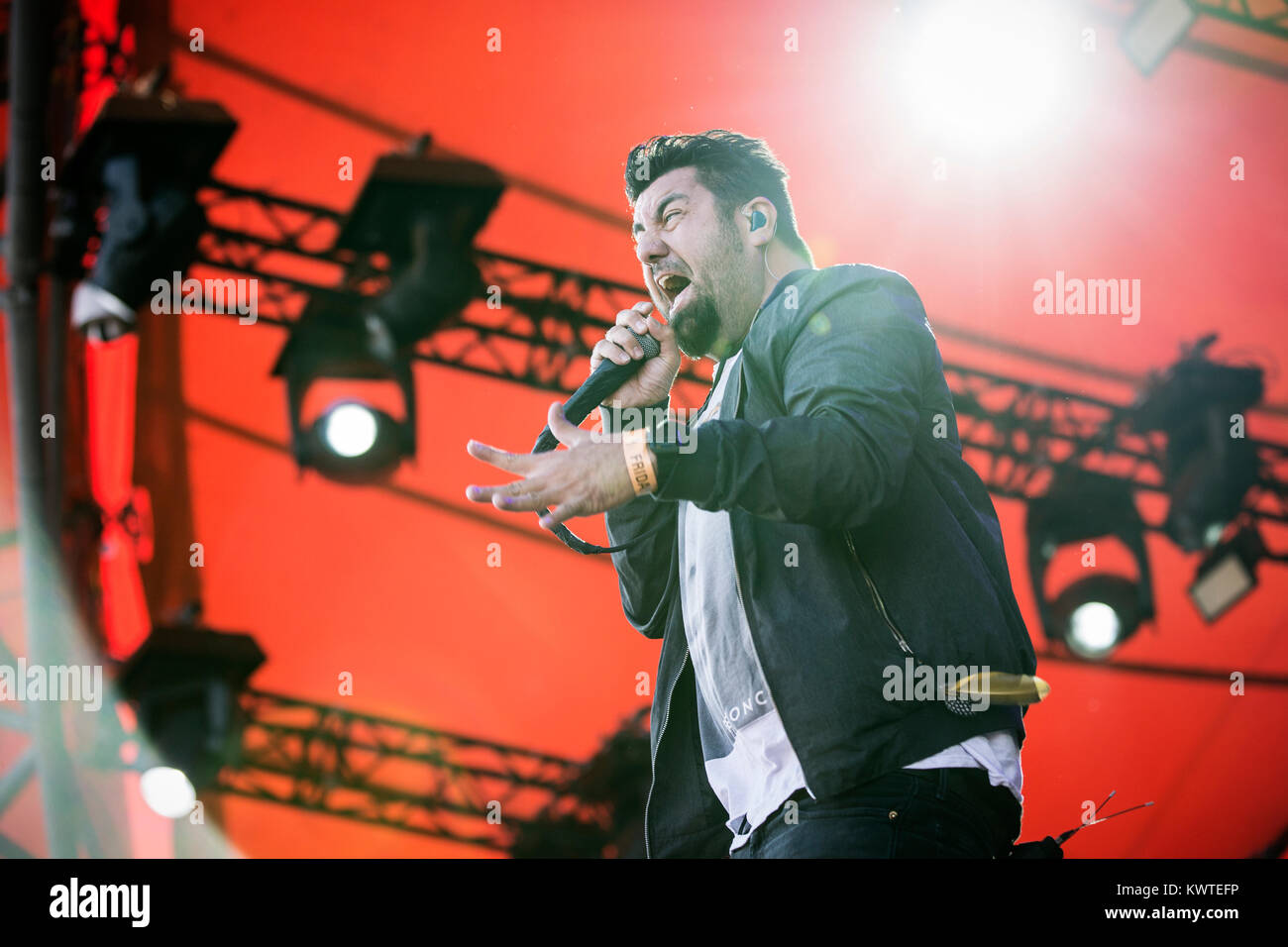 The American rock band Deftones performs a live concert at the Orange ...