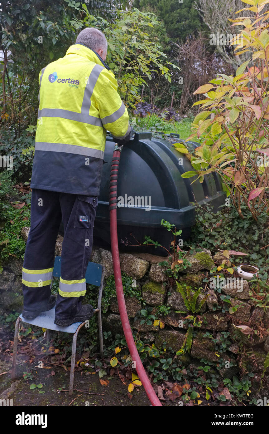 An oil delivery Stock Photo - Alamy