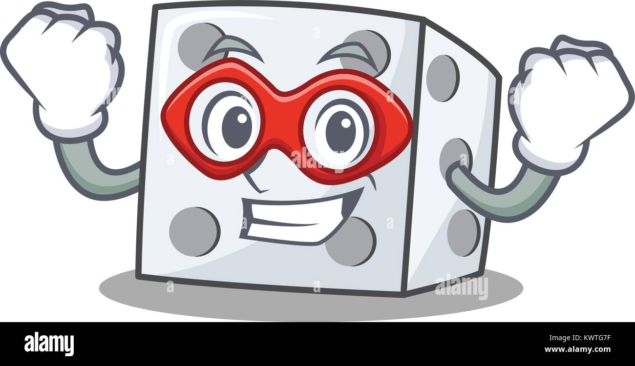 Super hero dice character cartoon style Stock Vector Image & Art - Alamy