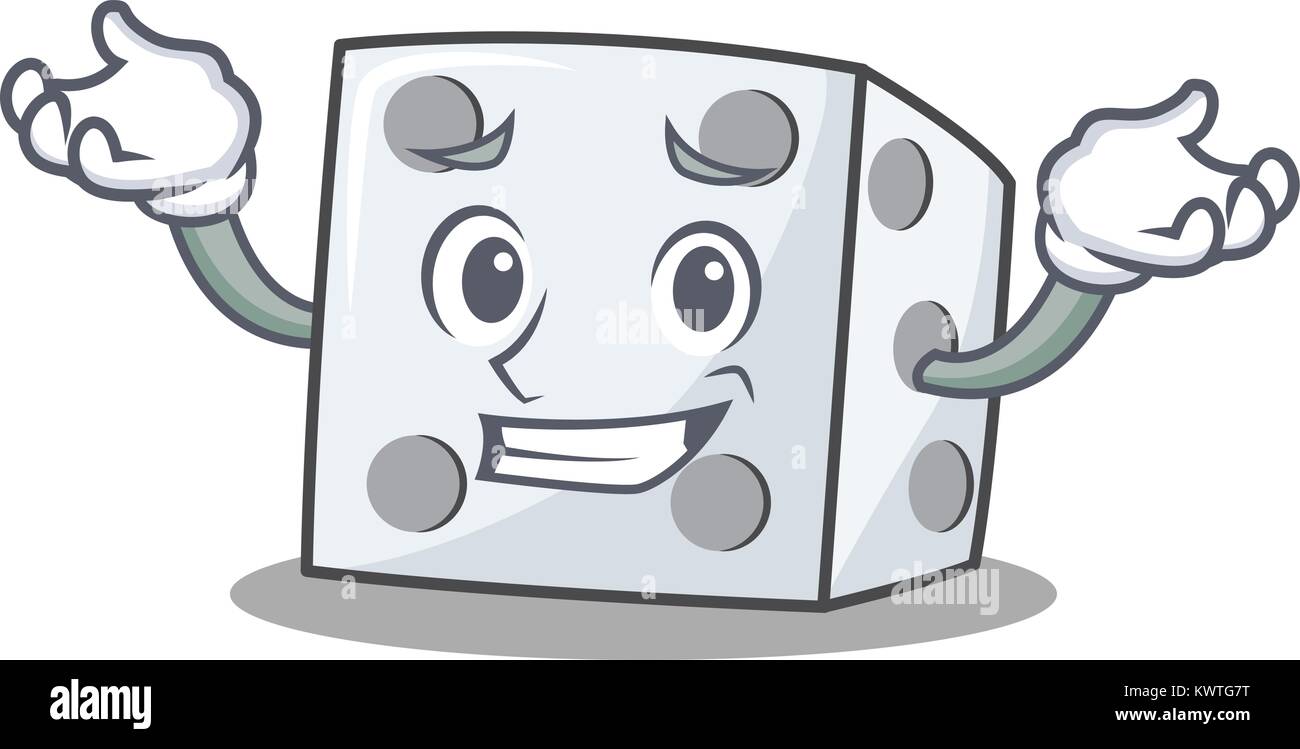 Grinning dice character cartoon style Stock Vector Image & Art - Alamy