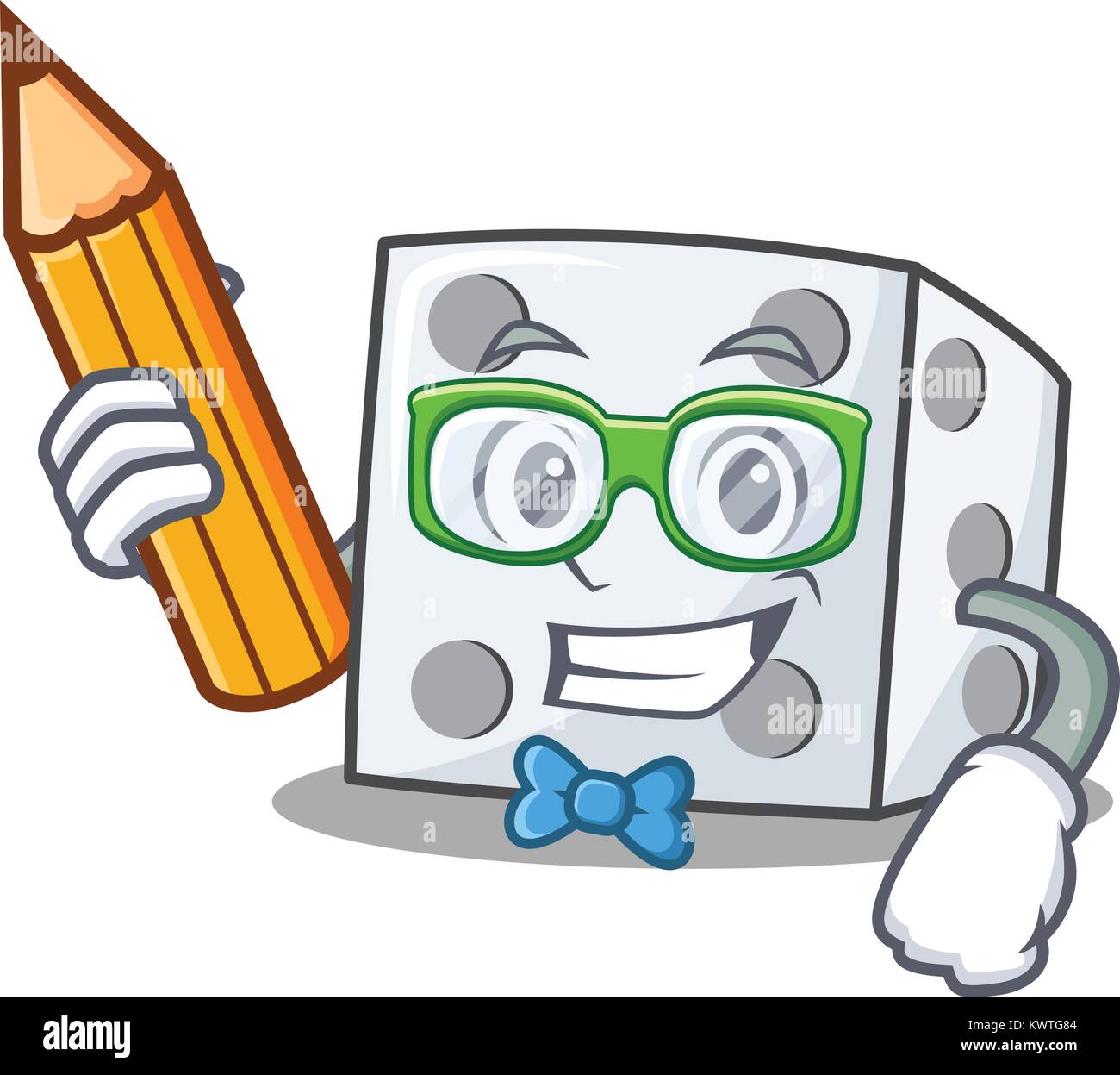 Student dice character cartoon style Stock Vector Image & Art - Alamy