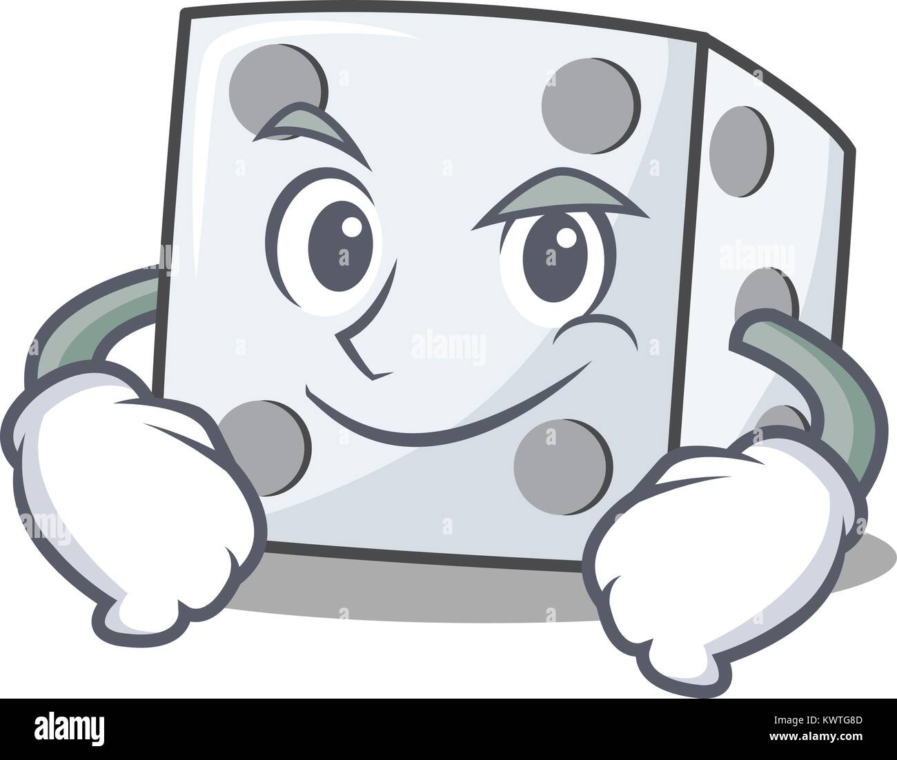 Smirking dice character cartoon style Stock Vector Image & Art - Alamy