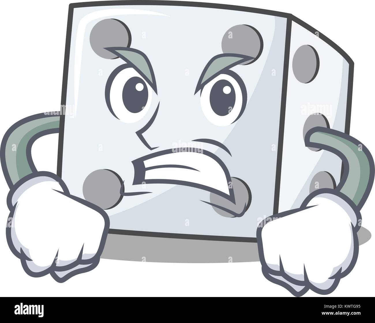 Angry dice character cartoon style Stock Vector Image & Art - Alamy