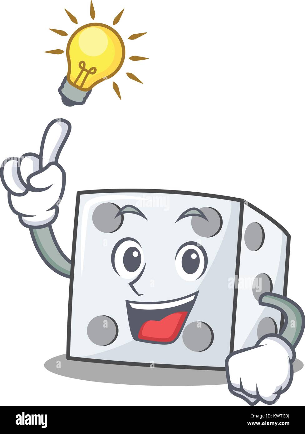 Have an idea dice character cartoon style Stock Vector Image & Art - Alamy