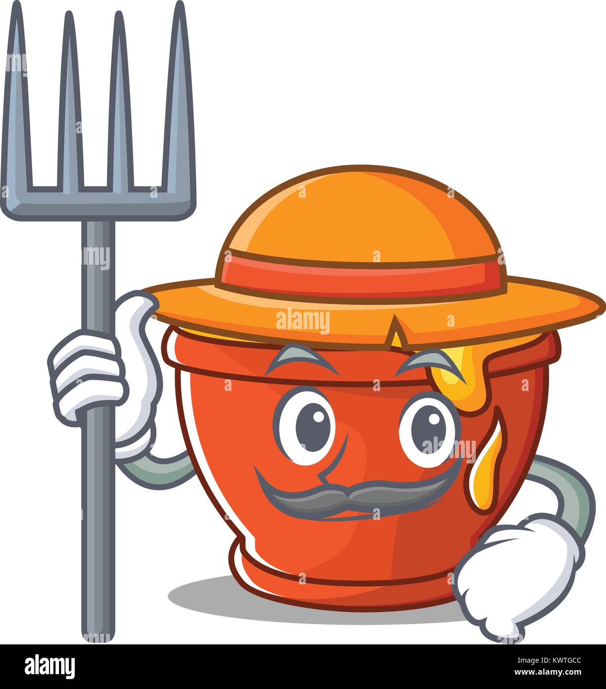 Farmer honey character cartoon style Stock Vector Image & Art - Alamy