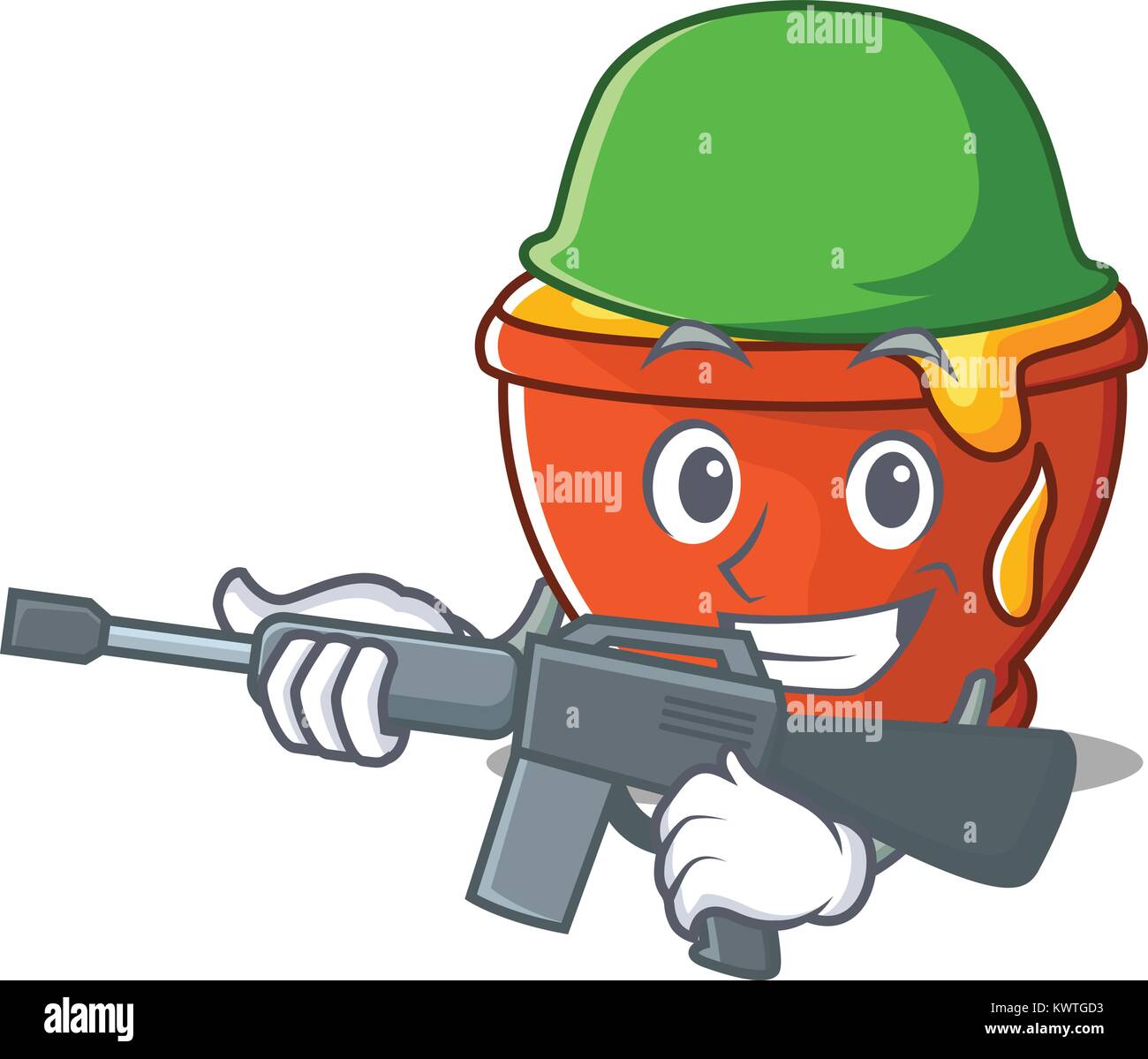 Army honey character cartoon style Stock Vector Image & Art - Alamy