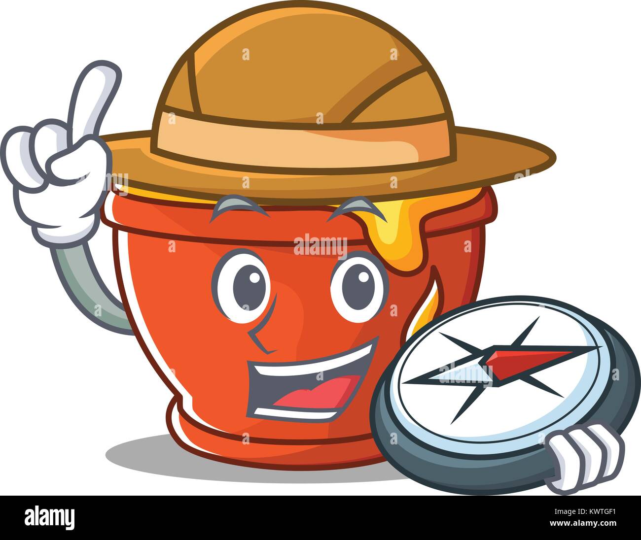 Explorer honey character cartoon style Stock Vector Image & Art - Alamy