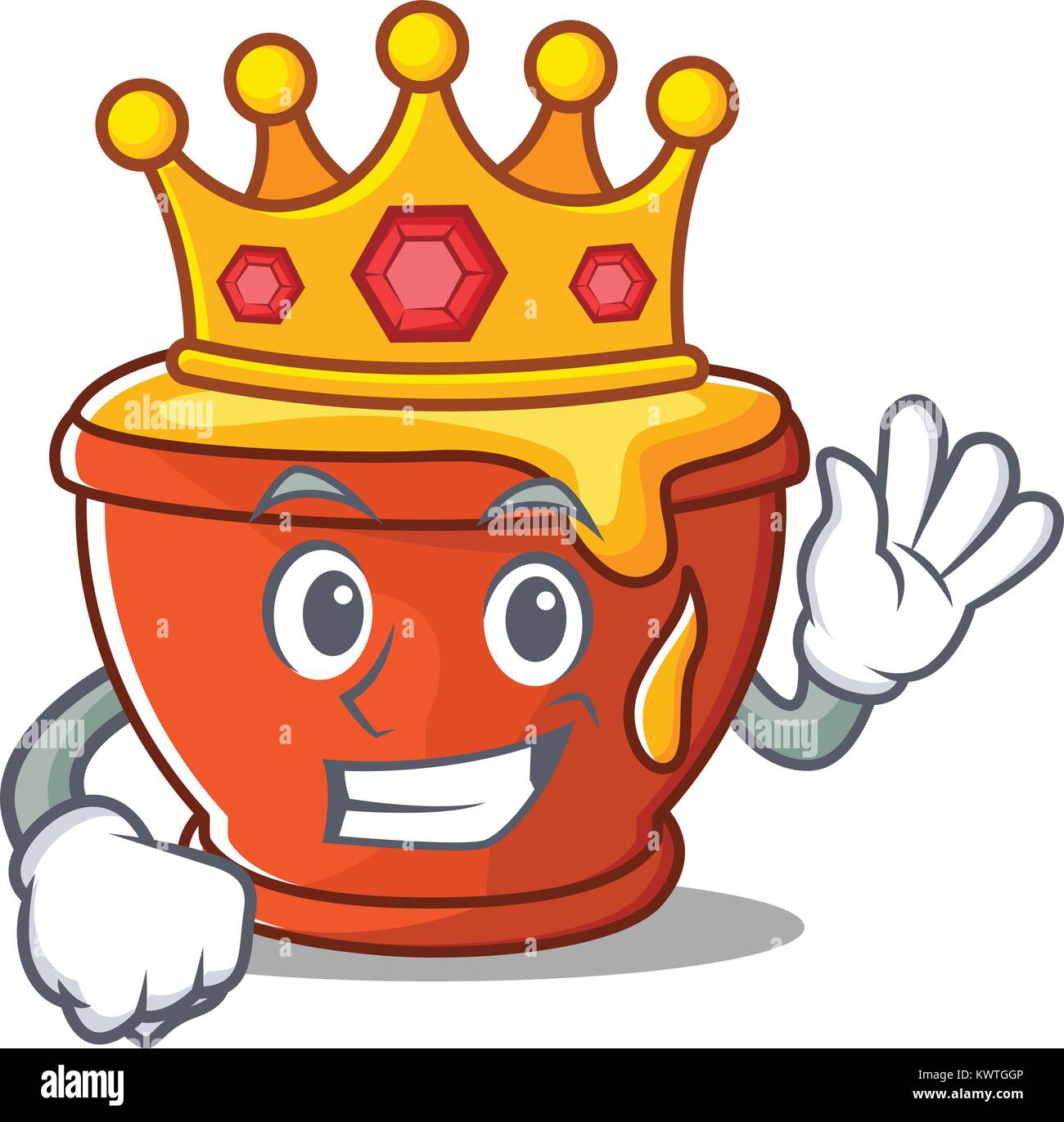 King honey character cartoon style Stock Vector Image & Art - Alamy
