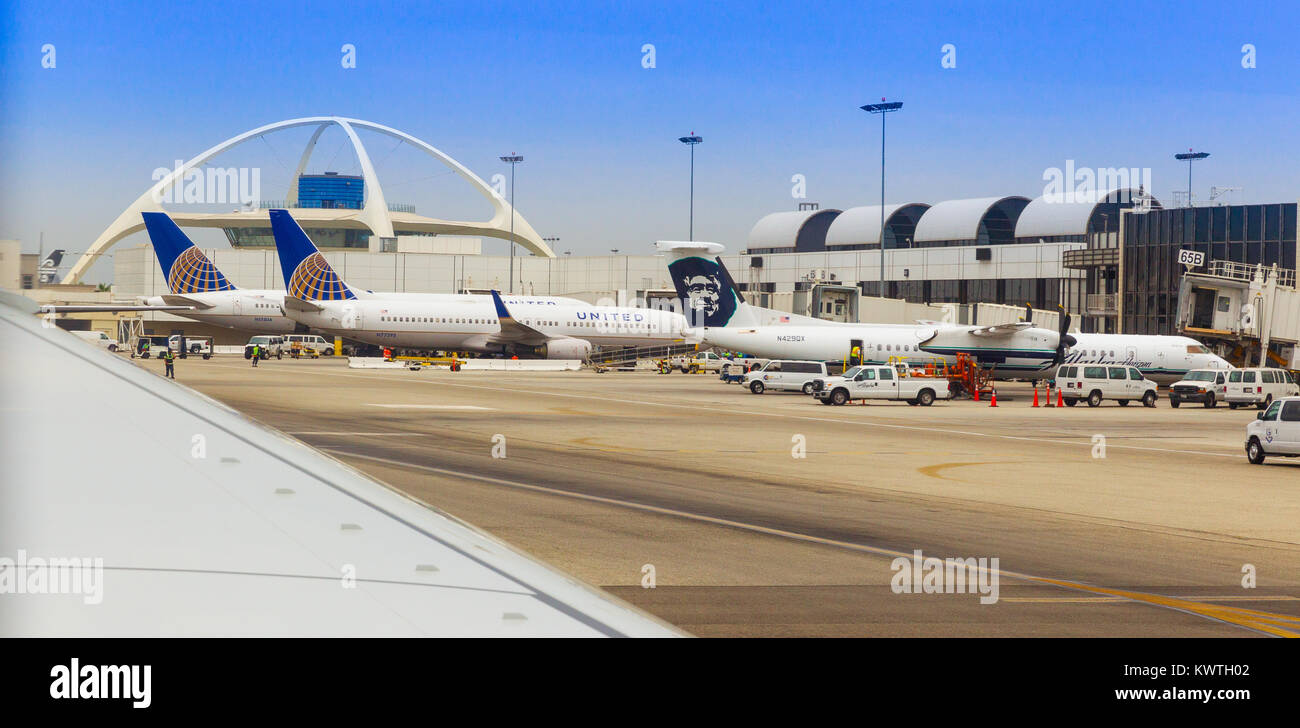 Detail from Los Angeles 'LAX' International Airport, the primary ...