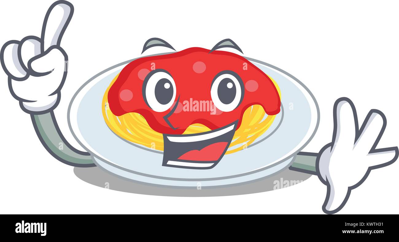 Finger spaghetti character cartoon style Stock Vector Image & Art - Alamy