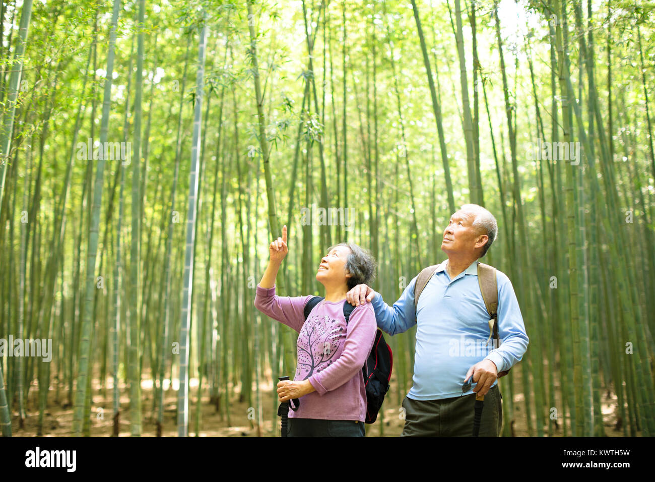 Bamboo hiking hi-res stock photography and images - Alamy