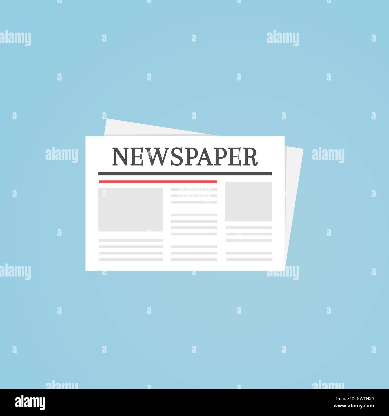 Newspaper page interface icon Stock Vector Images - Alamy