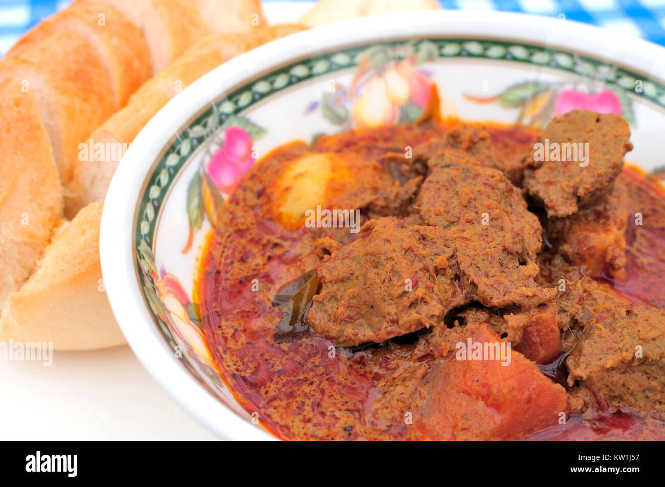 Traditional, healthy Indian curry prepared with a blend of traditional ...