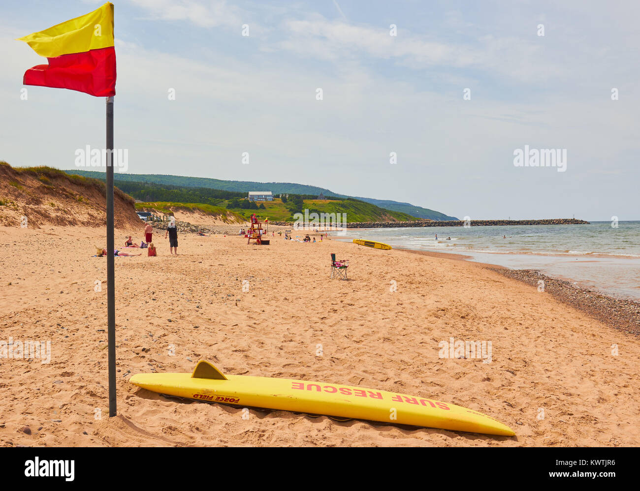 Surf rescue, Inverness beach, Inverness County, Cape Breton Island ...