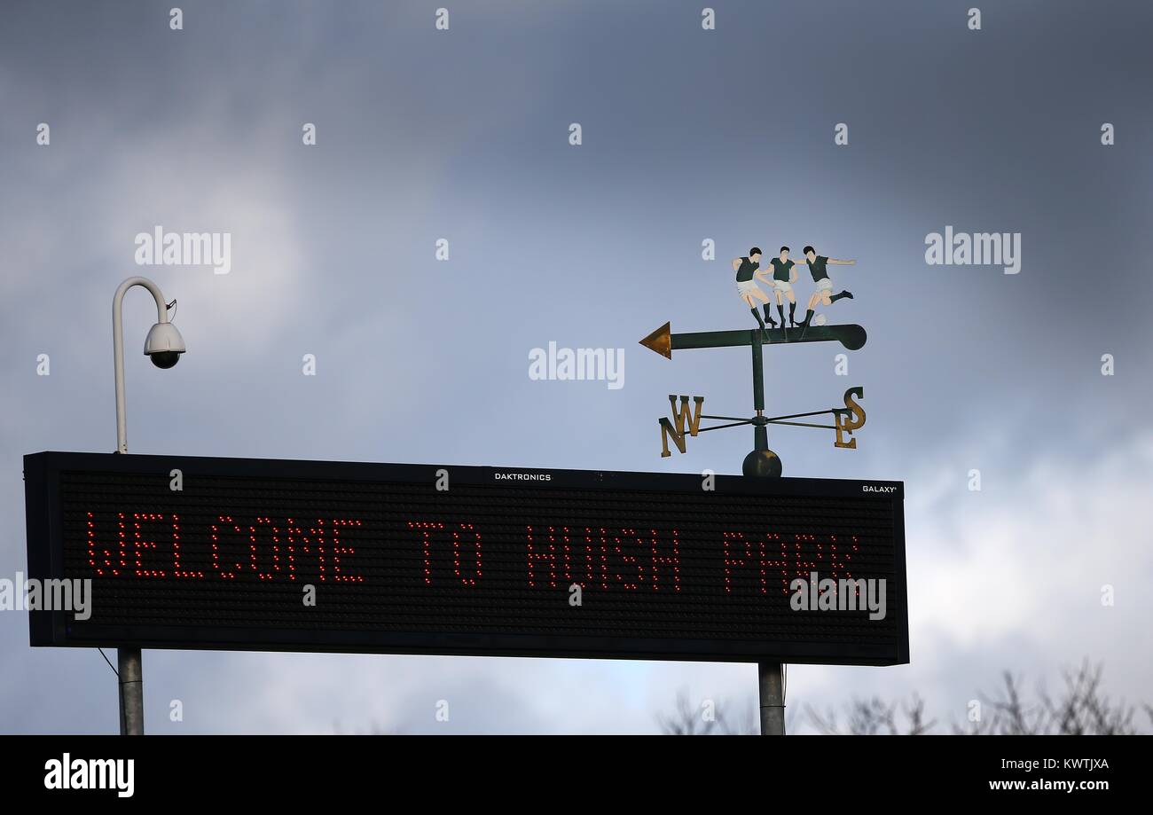 The weathervane at Huish Park home of Yeovil Town Football Club. 01 Jan ...