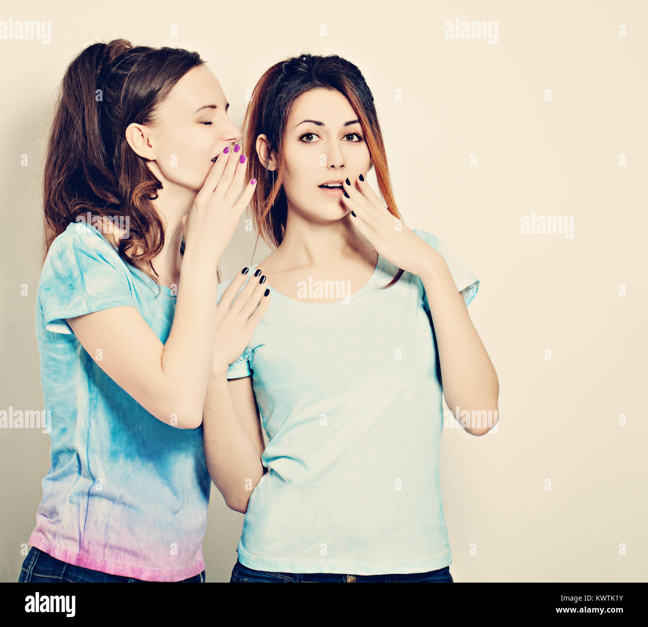 Gossip woman hi-res stock photography and images - Alamy