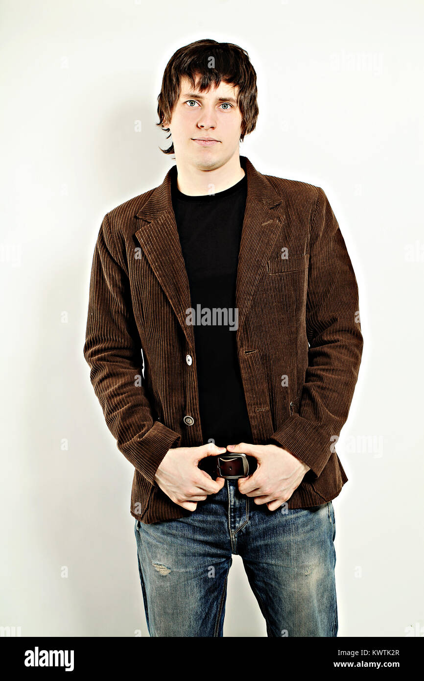 Young Man. Fashion Portrait Stock Photo - Alamy