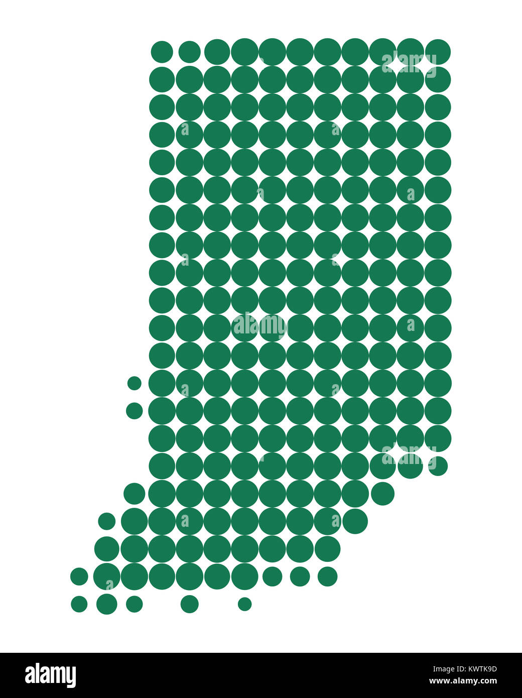 Map of Indiana Stock Photo - Alamy