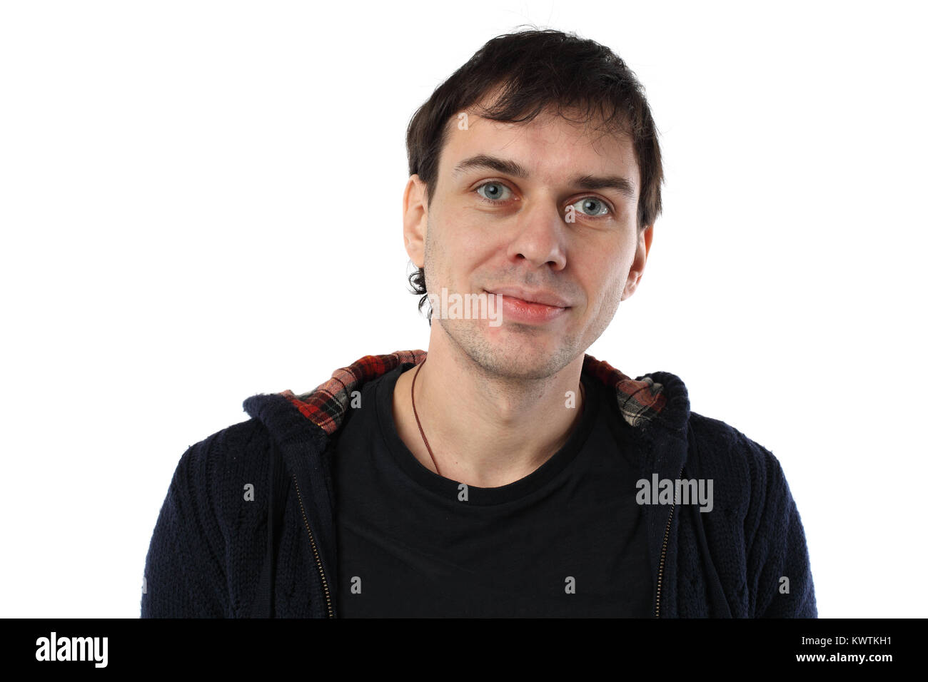 Man portrait - face, real people isolated on white Stock Photo - Alamy