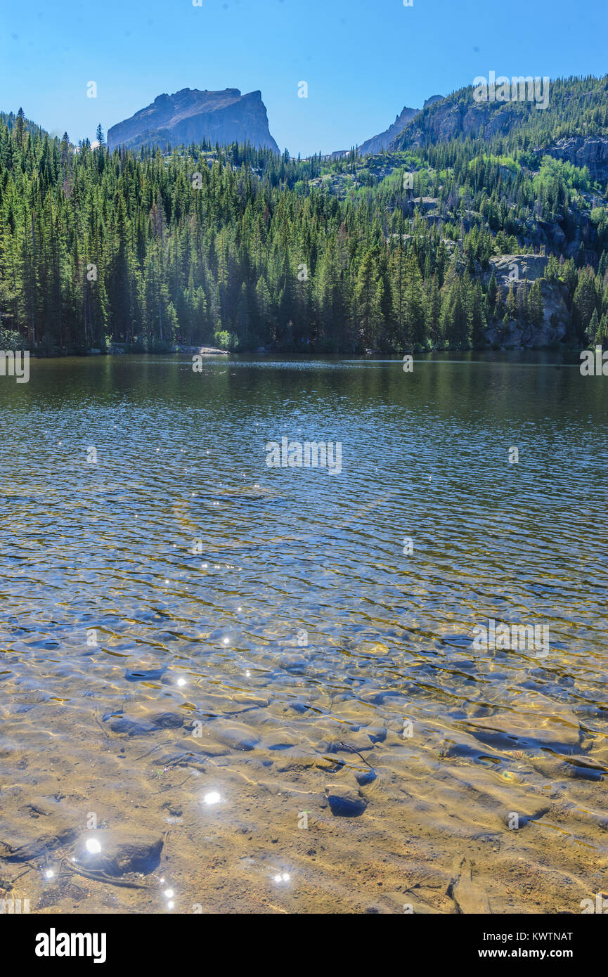 Nymph Lake, Colorado Stock Photo - Alamy