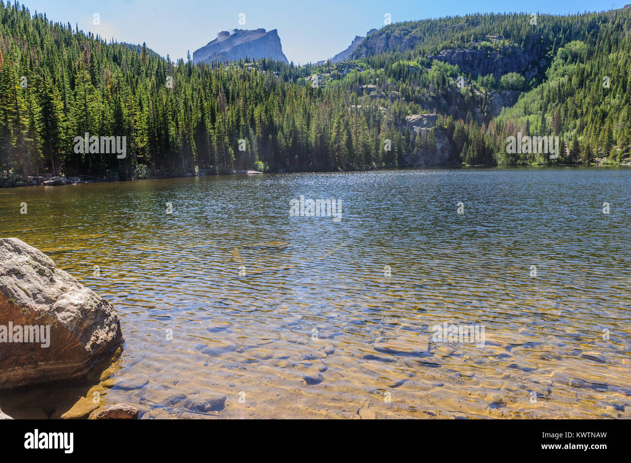 Nymph Lake, Colorado Stock Photo - Alamy