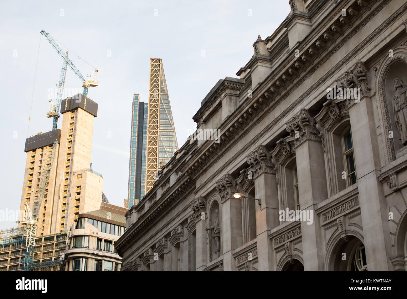 A new building being constructed in the City of London Stock Photo - Alamy