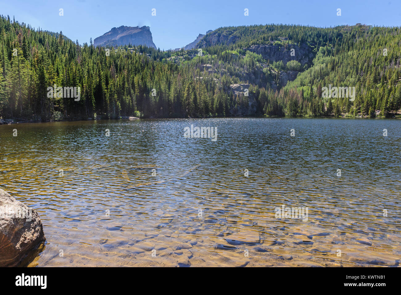 Nymph Lake, Colorado Stock Photo - Alamy