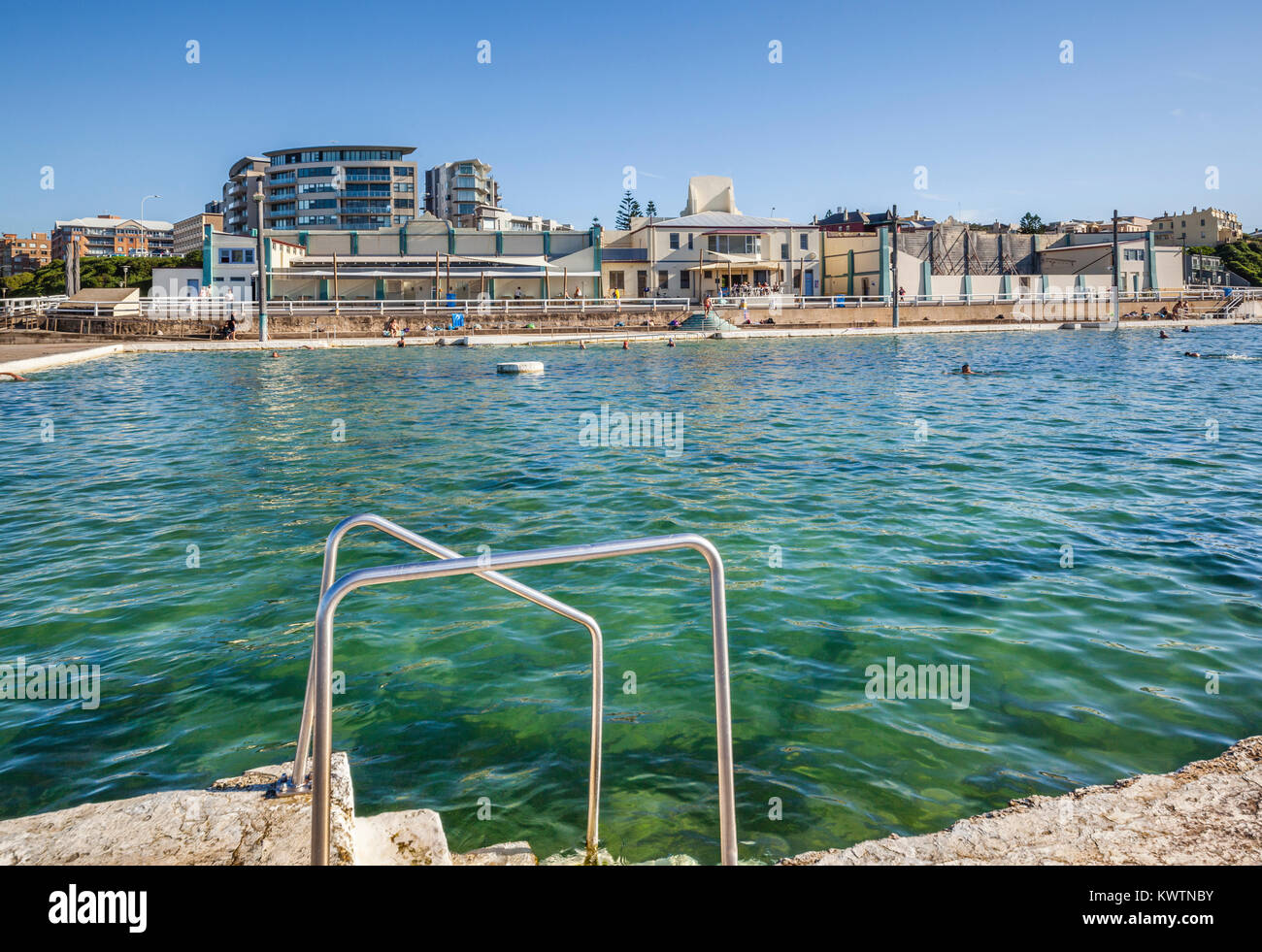 Australia, New South Wales, Newcastle, swimming pools at the iconic ...