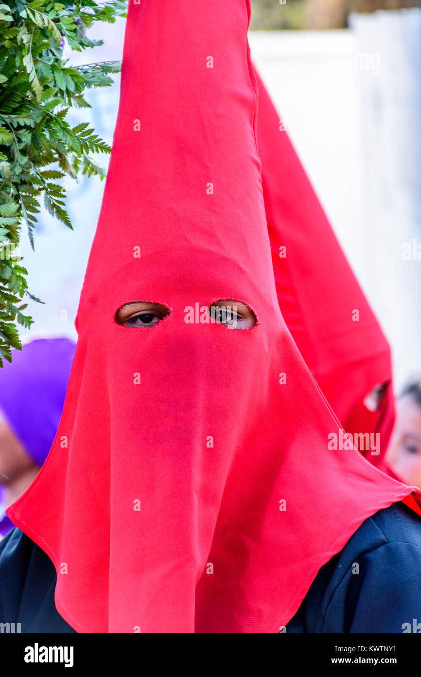 Antigua, Guatemala - March 19, 2017: Locals participate in Lent ...
