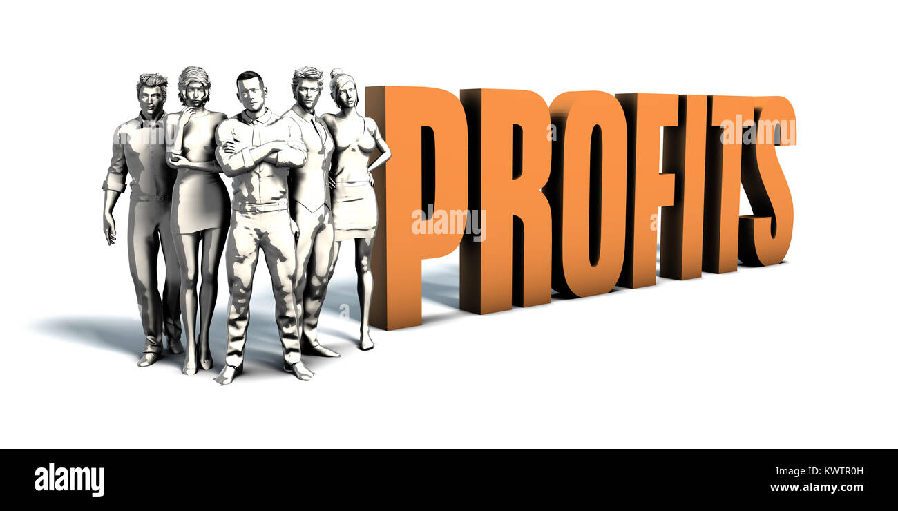 Business People Team Focusing on Improving Profits as a Concept Stock ...