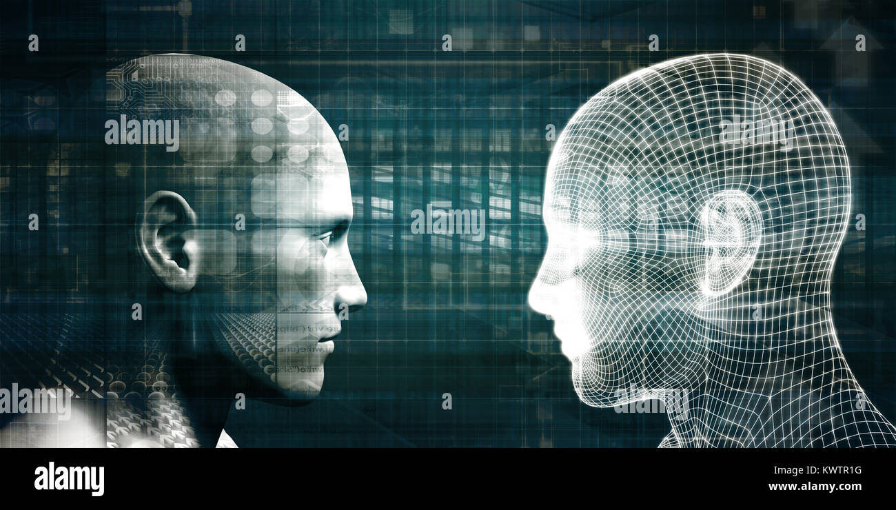 Integration with Technology as a Art Concept Stock Photo - Alamy