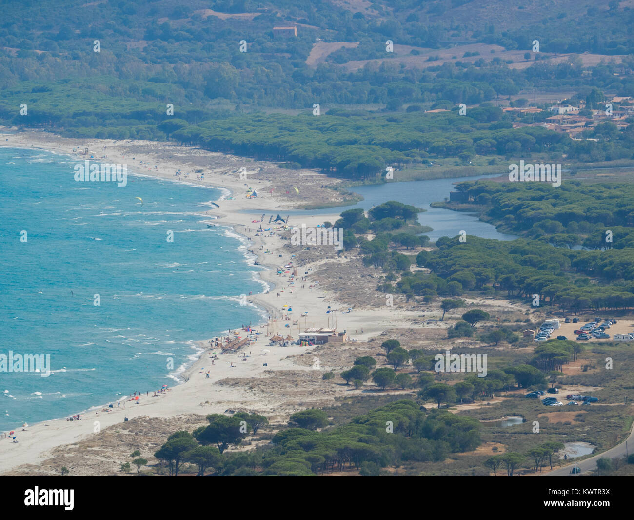 beach landscape at la caletta, sardinia Stock Photo - Alamy