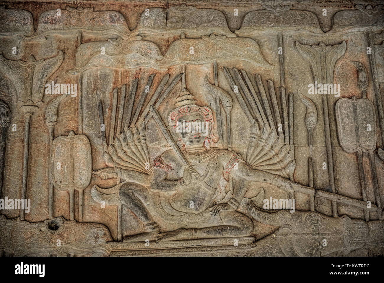 Bas-reliefs of Angkor Wat, Angkor Archeological Park, Siem Reap ...