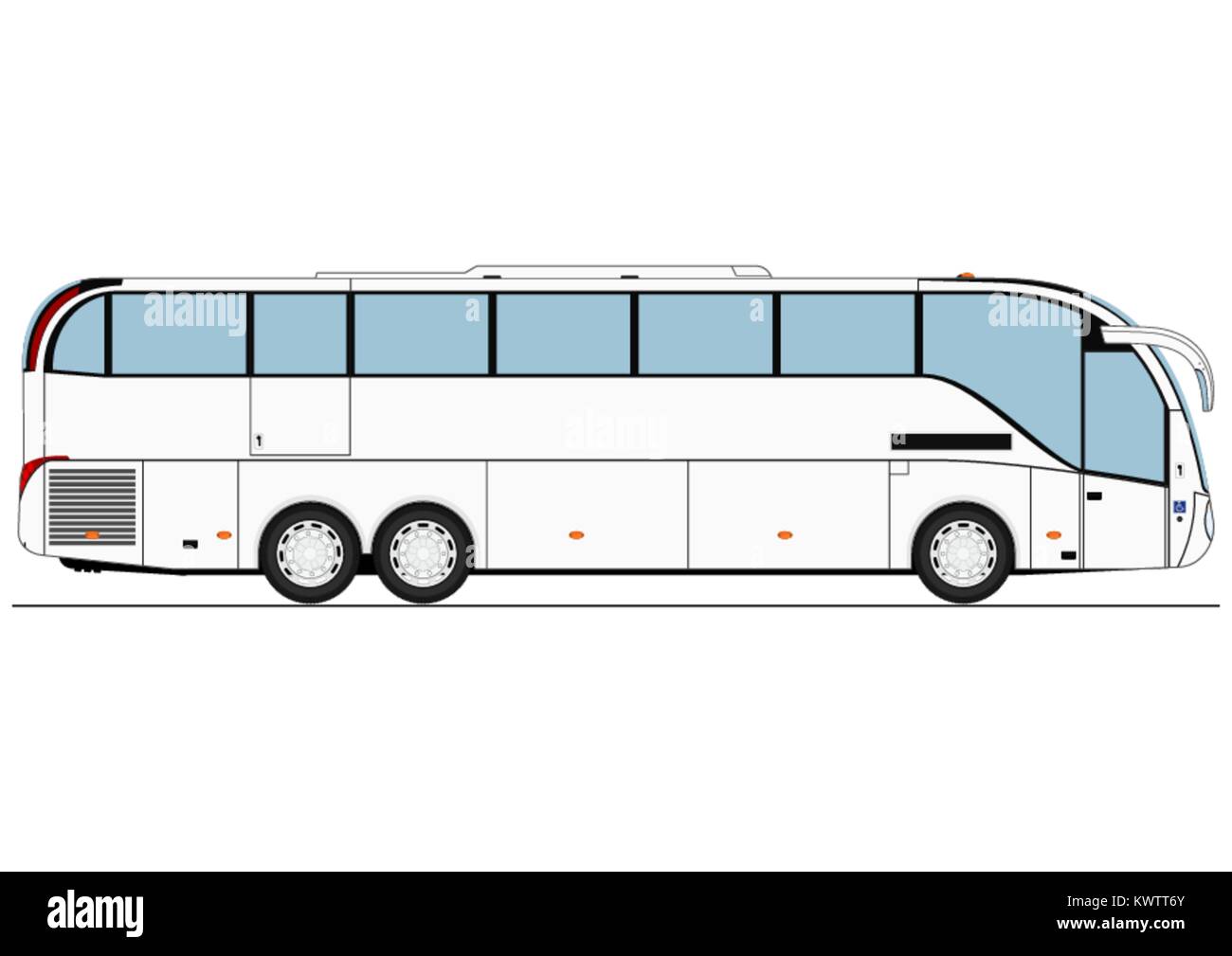 Coach bus side view Stock Vector Images - Alamy