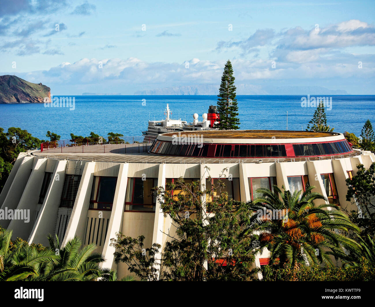 Funchal is the Capital of the island of Madeira. The distinctive houses ...