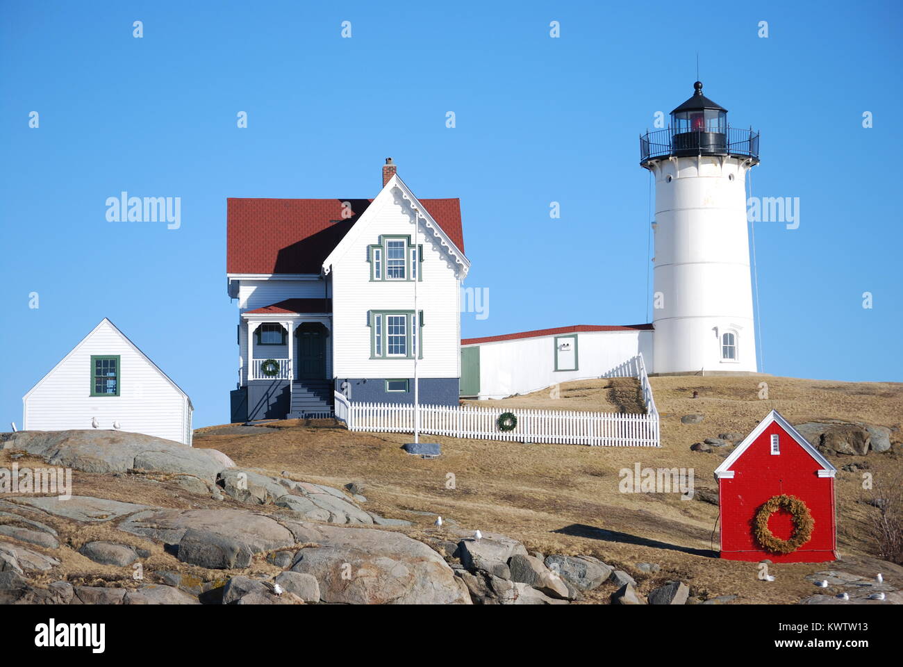 Nubble lighthouse hi-res stock photography and images - Alamy