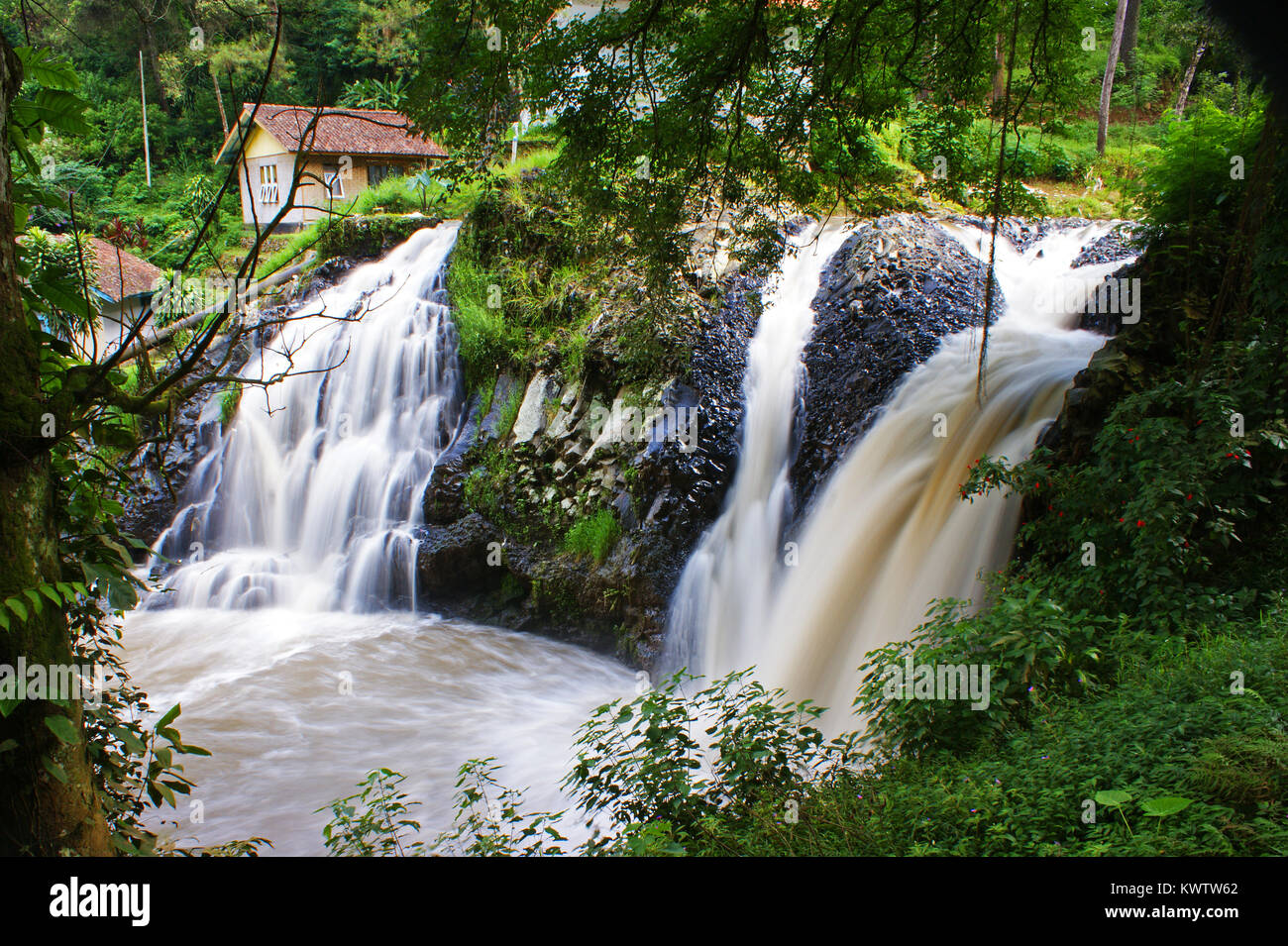 Curug Maribaya Lembang, Bandung, West Java, Indonesia Stock Photo - Alamy
