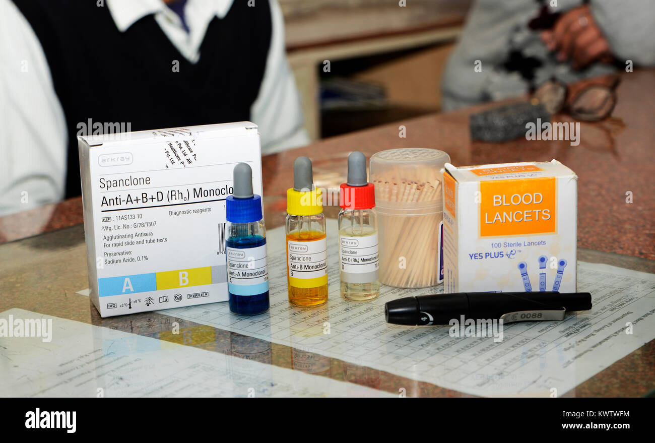 Blood group test hi-res stock photography and images - Alamy