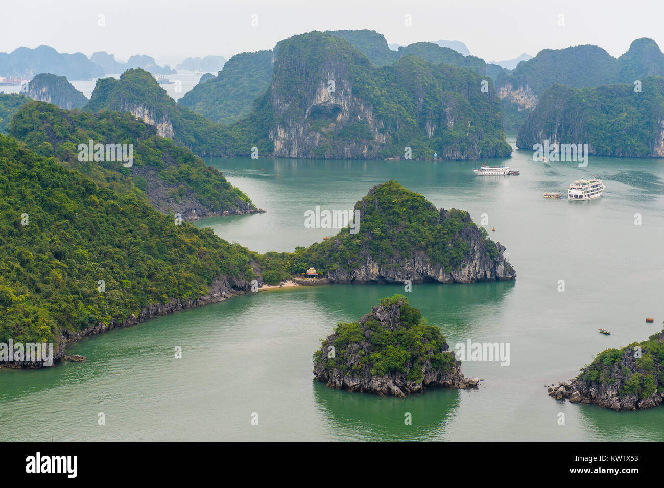 Aerial View of Halong Bay, Vietnam Stock Photo - Alamy