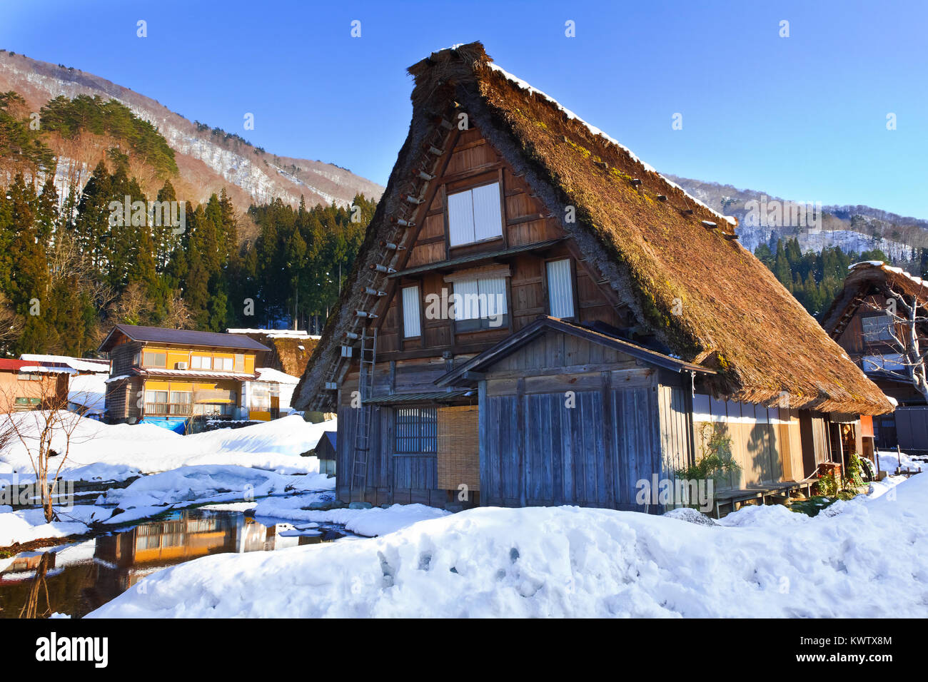 Japan hida shirakawa go ogimachi gassho zukuri hi-res stock photography ...