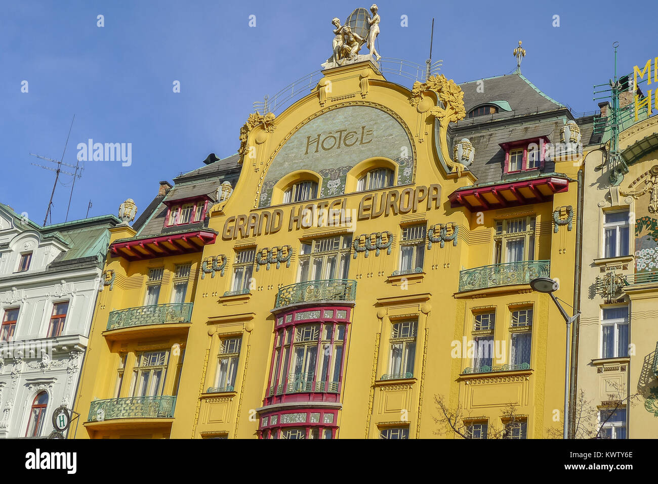 Golden prague hotel hi-res stock photography and images - Alamy