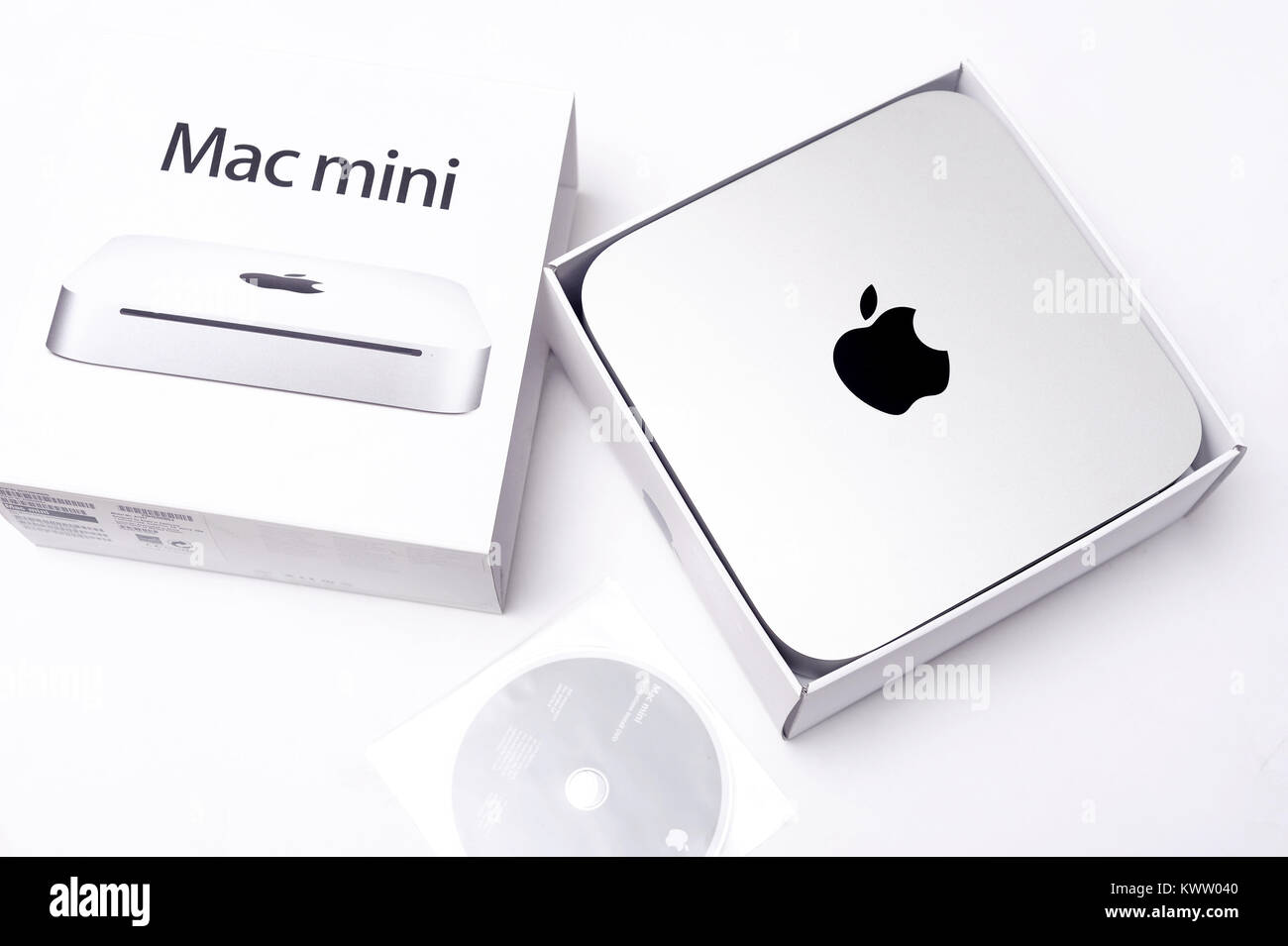 Apple, Mini, top view, no property release, series, electronics ...