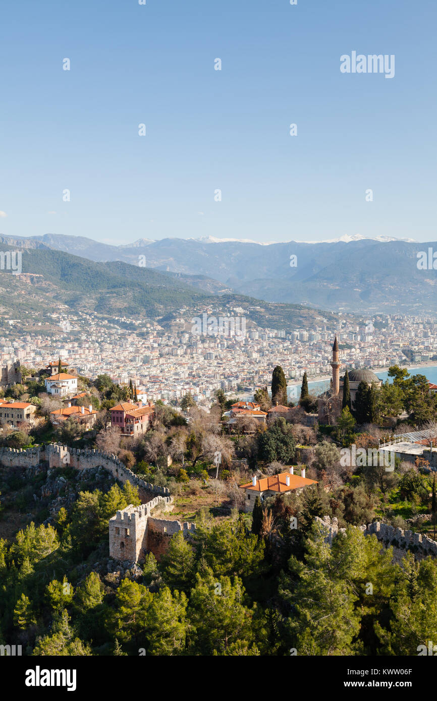 The view from Alanya Castle in Turkey Stock Photo - Alamy