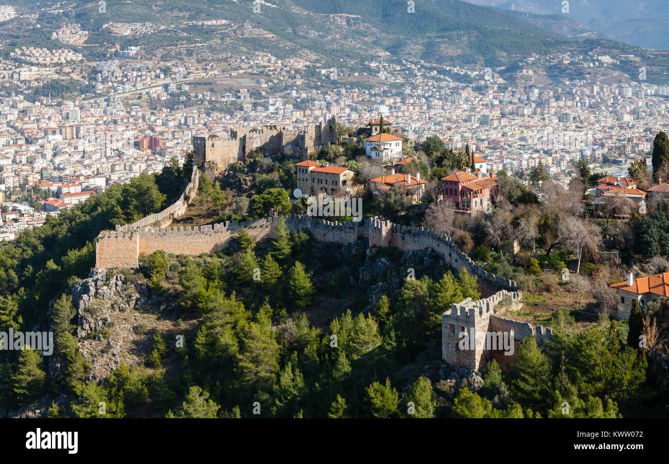 The view from Alanya Castle in Turkey Stock Photo - Alamy
