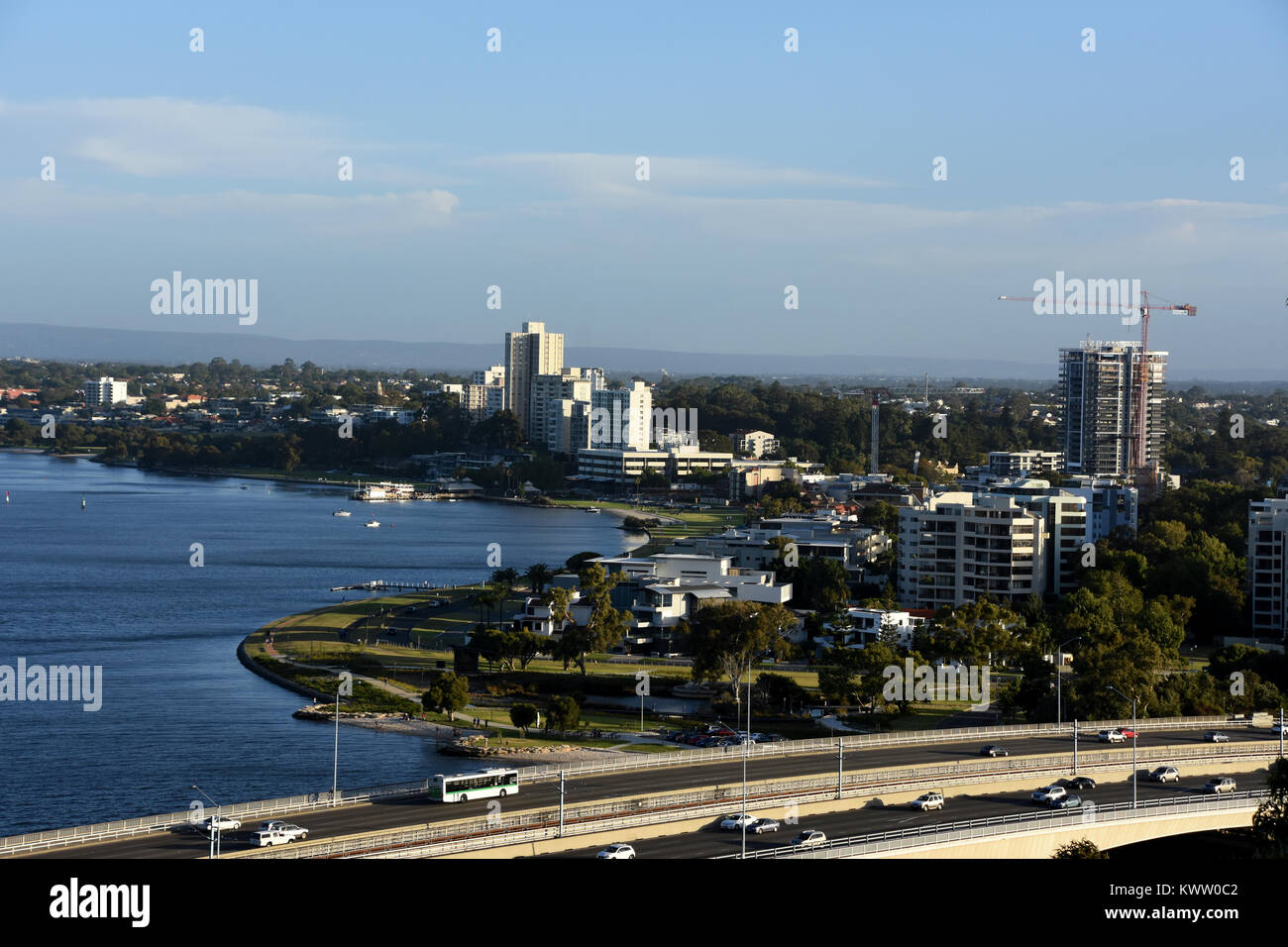 South Perth as seen from the Kings park high viewpoint Stock Photo - Alamy