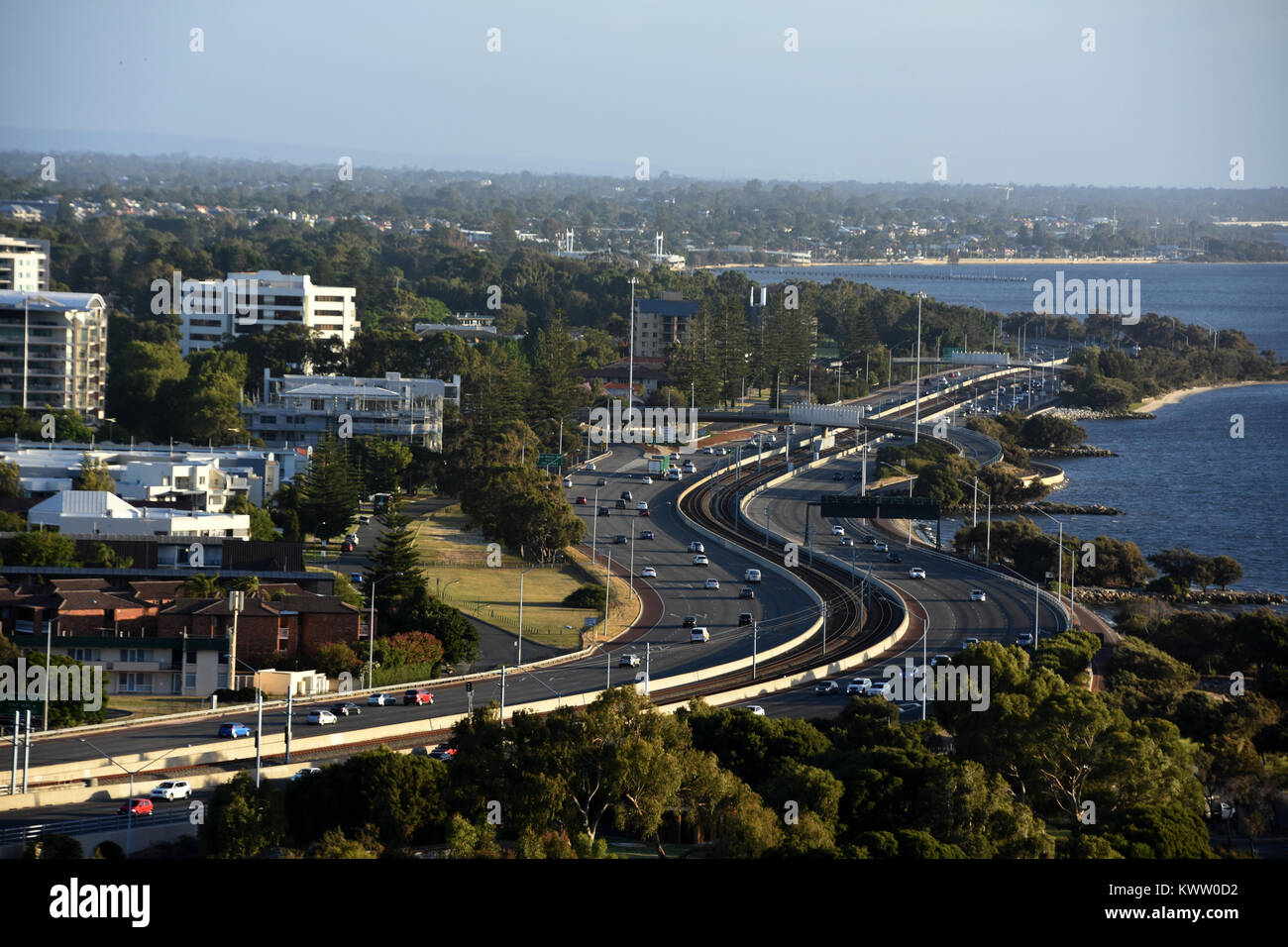 South Perth as seen from the Kings park high viewpoint Stock Photo - Alamy