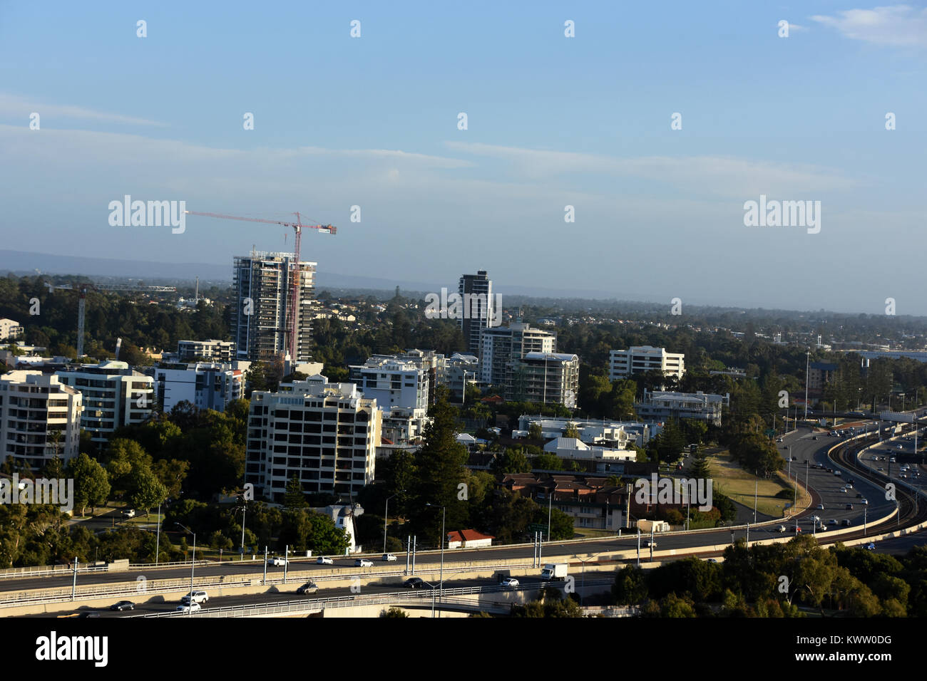 South Perth as seen from the Kings park high viewpoint Stock Photo - Alamy