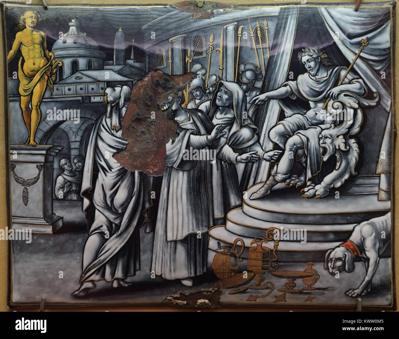 Émail Laudin ancienne église st-Timothée 03068 Stock Photo - Alamy