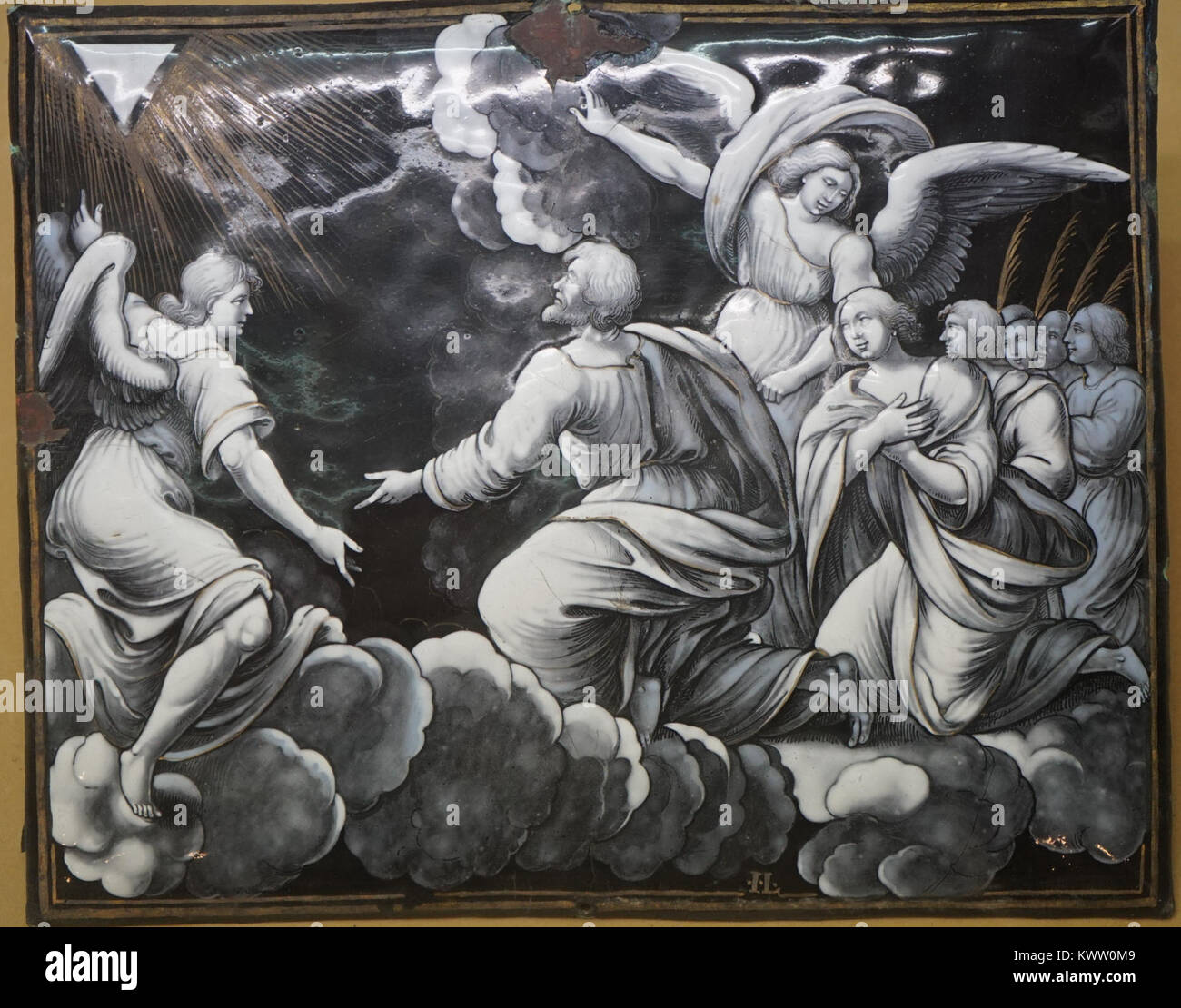 Émail Laudin ancienne église st-Timothée 03077 Stock Photo - Alamy